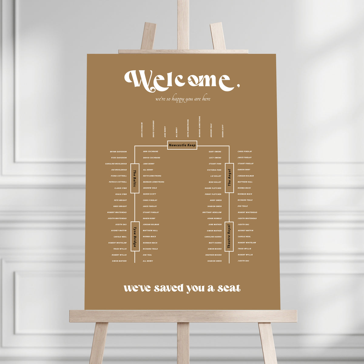 Wedding Table Plan - Table Layout Plan – Paper and Inc
